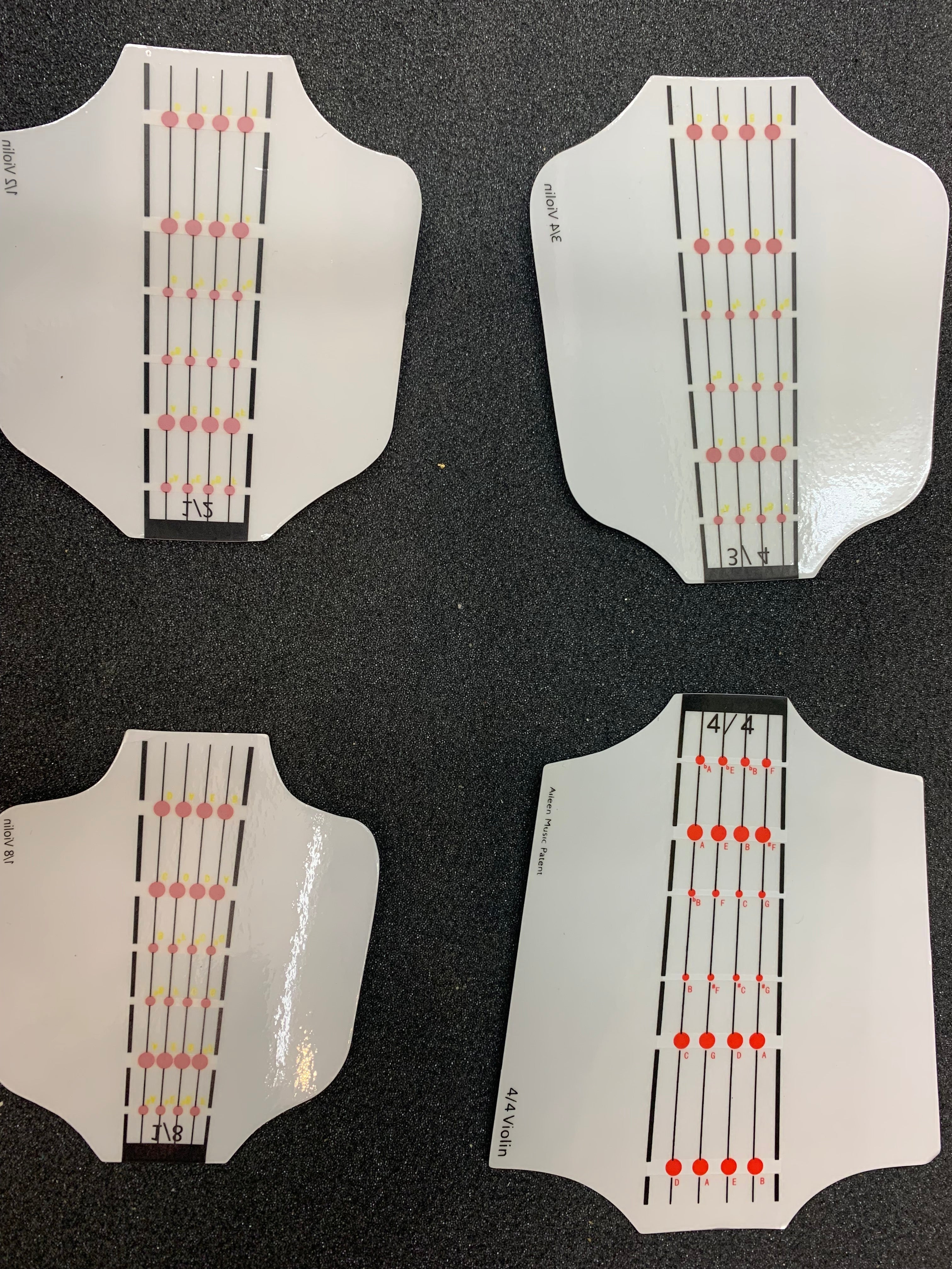 Violin finger placement / finger position stickers 1/8 Size – Danny ...